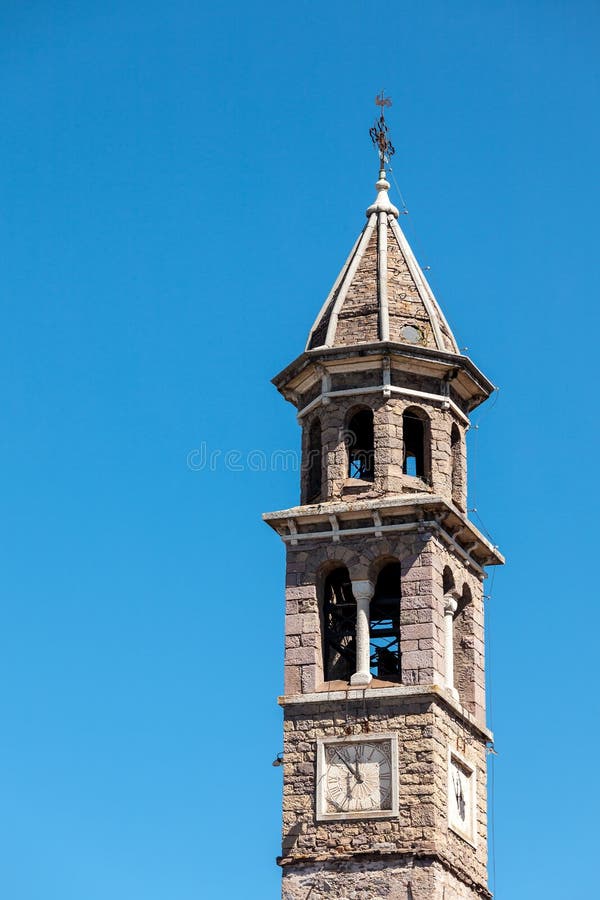 Ancient stone bell tower stock photo. Image of clear - 99563694