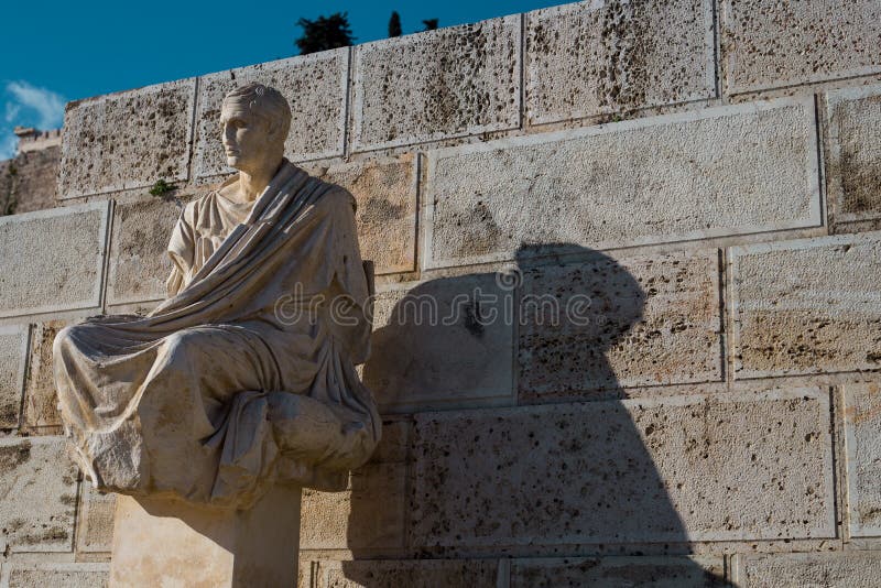 Ancient Stone Building on the Acropolis of Athens in Greece Editorial ...