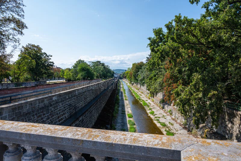 Ancient Stone Canal stock photo. Image of water, stream - 345382882