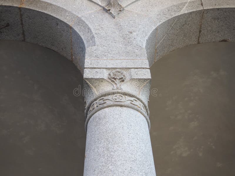 Ancient stone capital stock photo. Image of arch, architectural - 268731422