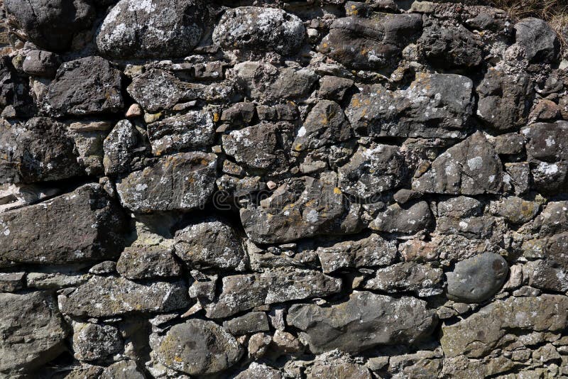 Ancient Stone Castle Wall Close Up View Stock Photo - Image of stone ...