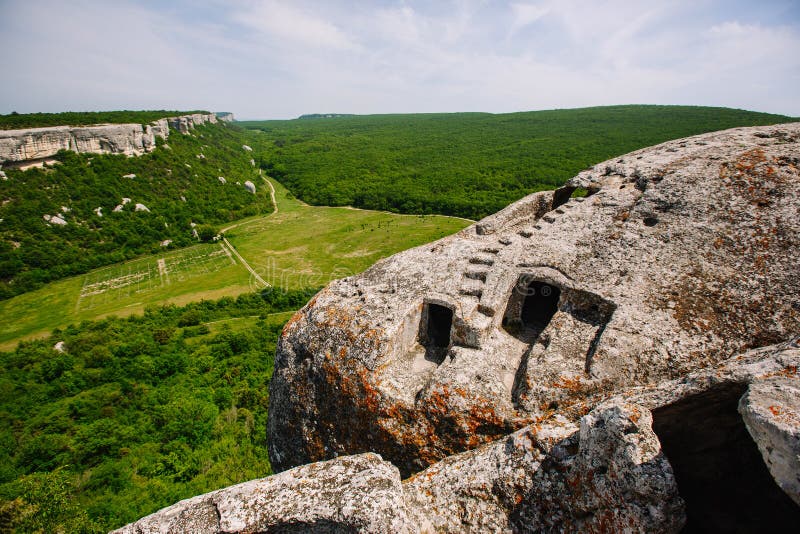 Ancient Stone City in the Mountains Stock Photo - Image of lava ...