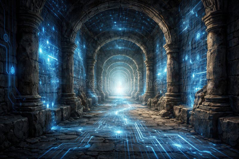 138 Illuminated Corridor Ancient Ruins Stock Photos - Free & Royalty ...