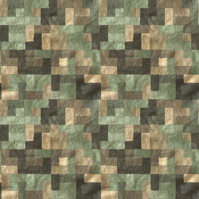 Ancient Stone Floor Seamless Pattern Stock Illustration - Illustration ...