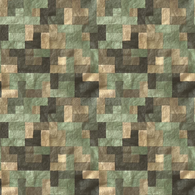 Ancient Stone Floor Seamless Pattern Stock Illustration - Illustration ...