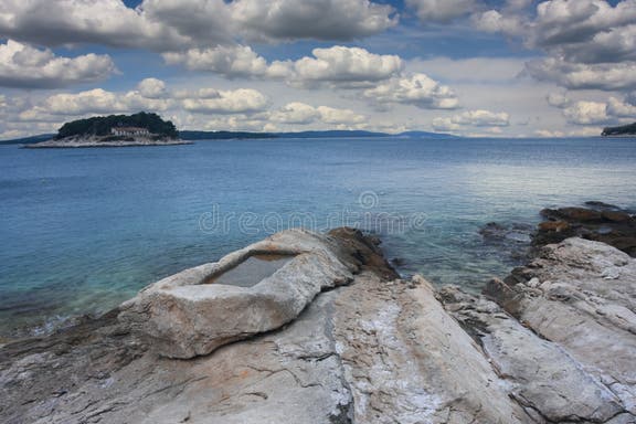 Ancient stone font stock image. Image of transparent - 14241035