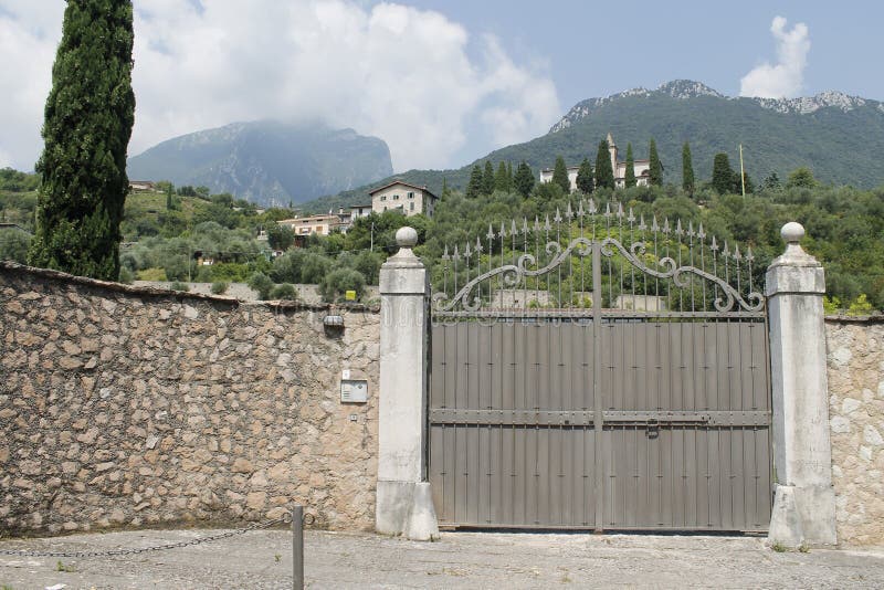 Gate stock photo. Image of gate, rocks, rock, landscape - 137251100