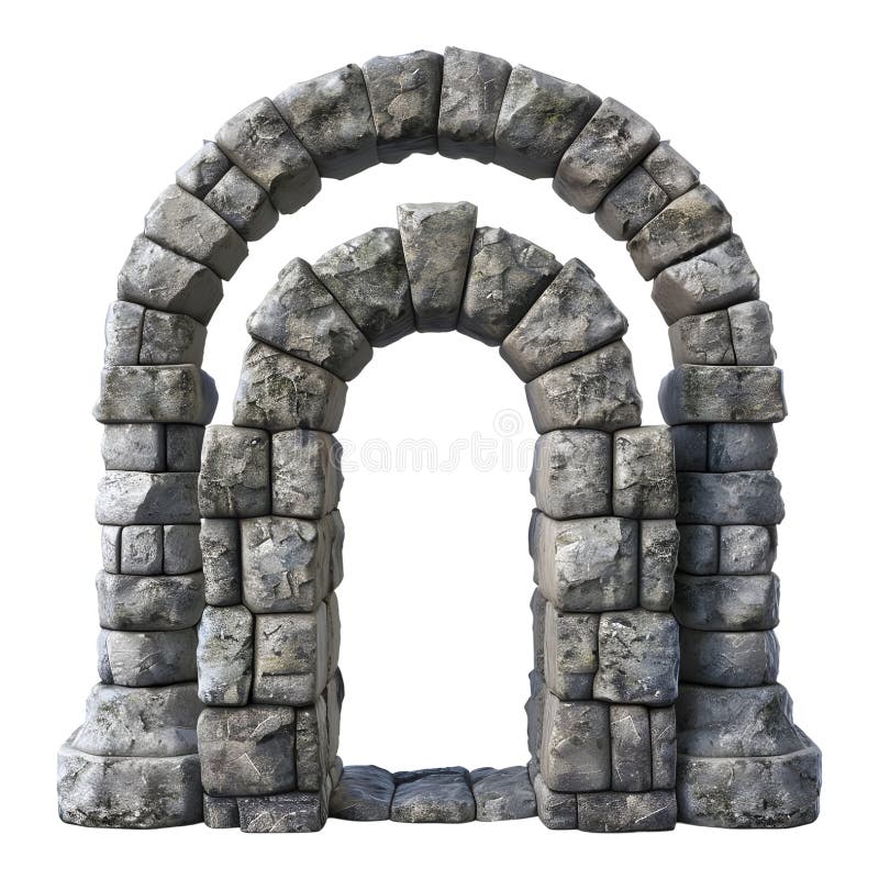Ancient Stone Gate on Transparent Background - Ai Generated Stock ...