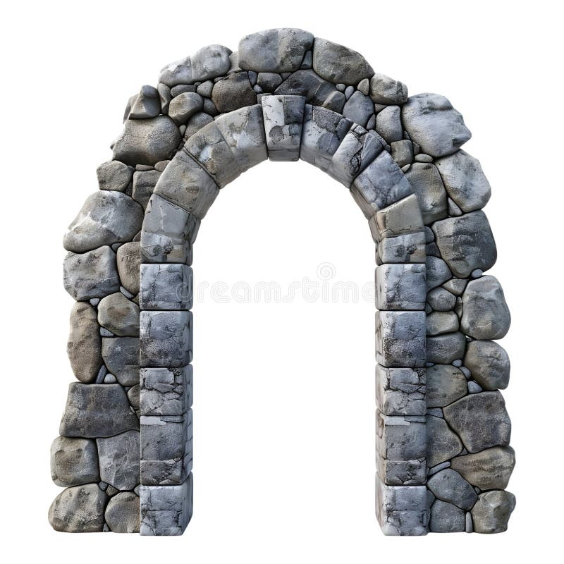 Ancient Stone Gate on Transparent Background - Ai Generated Stock ...