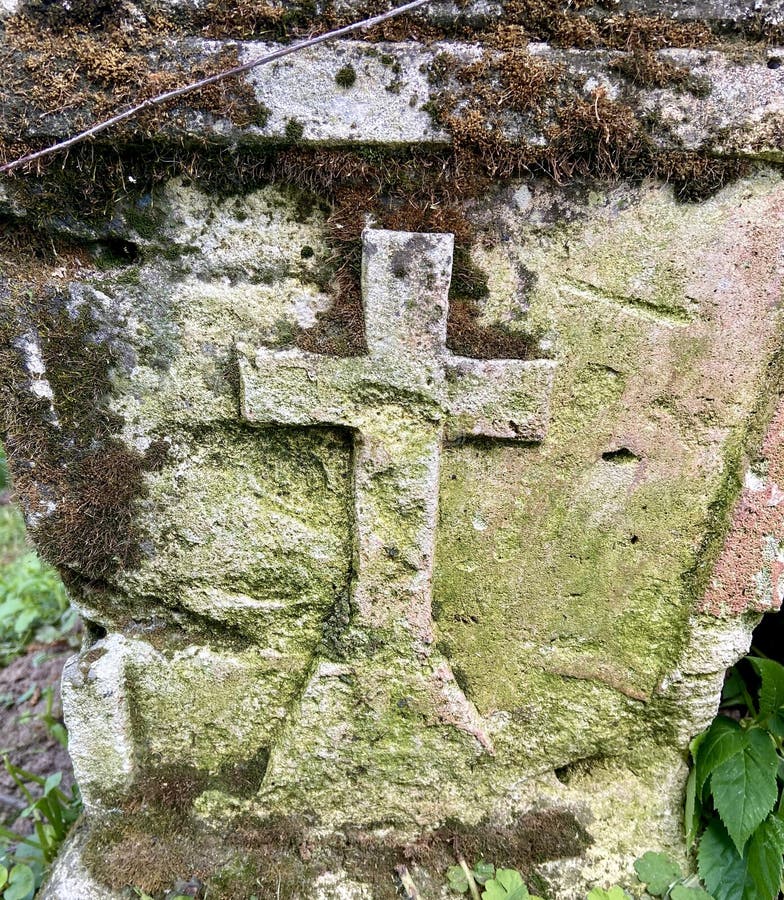 Ancient Stone Graves in the Cemetery Stock Photo - Image of vintage ...