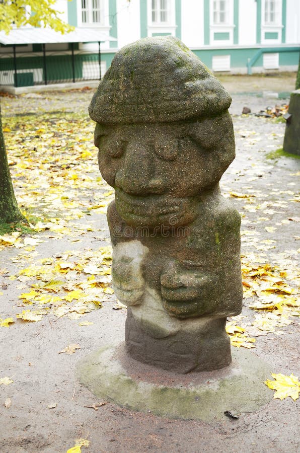 An ancient stone idol. stock image. Image of faith, mexico - 80279425