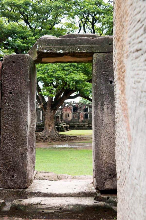 Ancient Stone Inside Ruined Temple Stock Image - Image of architecture ...