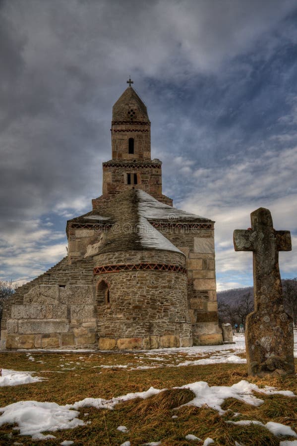 Ancient stone monastery stock image. Image of frigid, religious - 4108597