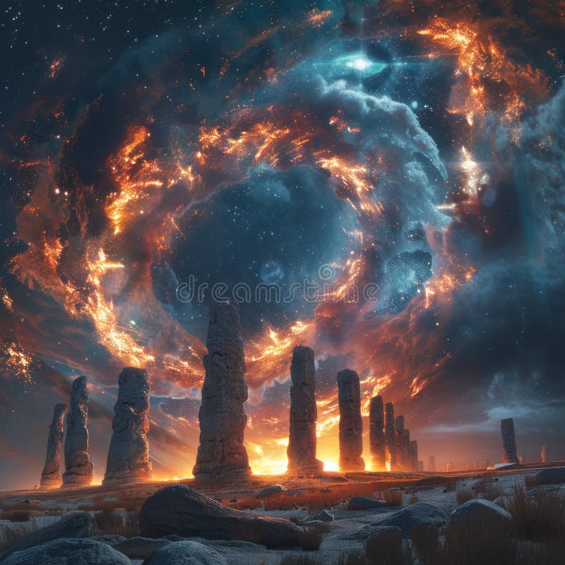 Ancient Stone Monuments Aligned with a Cosmic Black Hole Event Merging ...