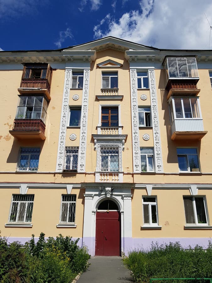 Ancient Stone Multi-storey Building with Bas-reliefs Stock Image ...