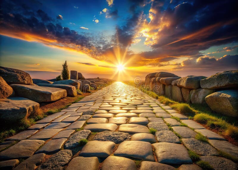 Ancient Stone Road Construction a Journey through Time Unveiling ...