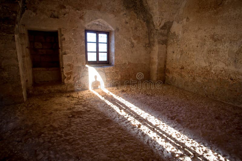 Ancient Stone Room Interior Stock Image - Image of history, interior ...