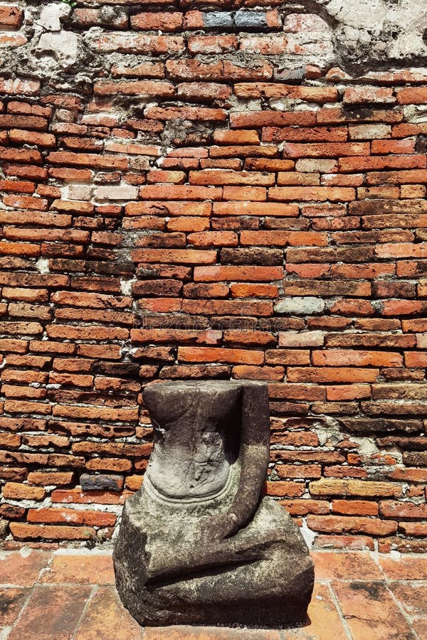 Ancient Stone Ruined Statues Stock Image - Image of buddhism, exterior ...