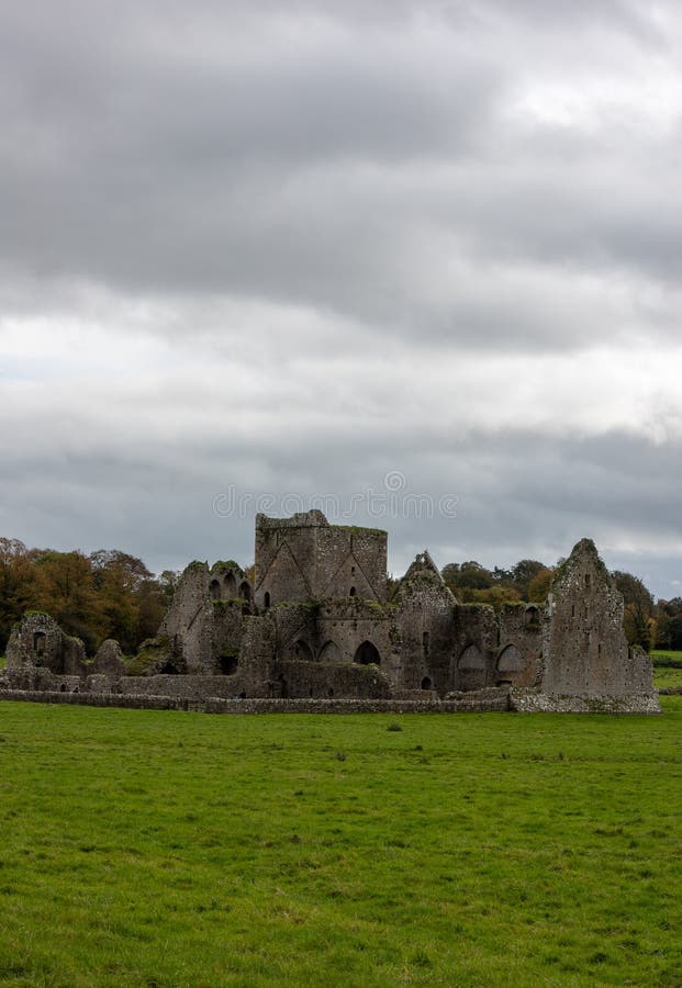 Ancient Stone Ruins in Ireland Stock Photo - Image of ruin, grass ...