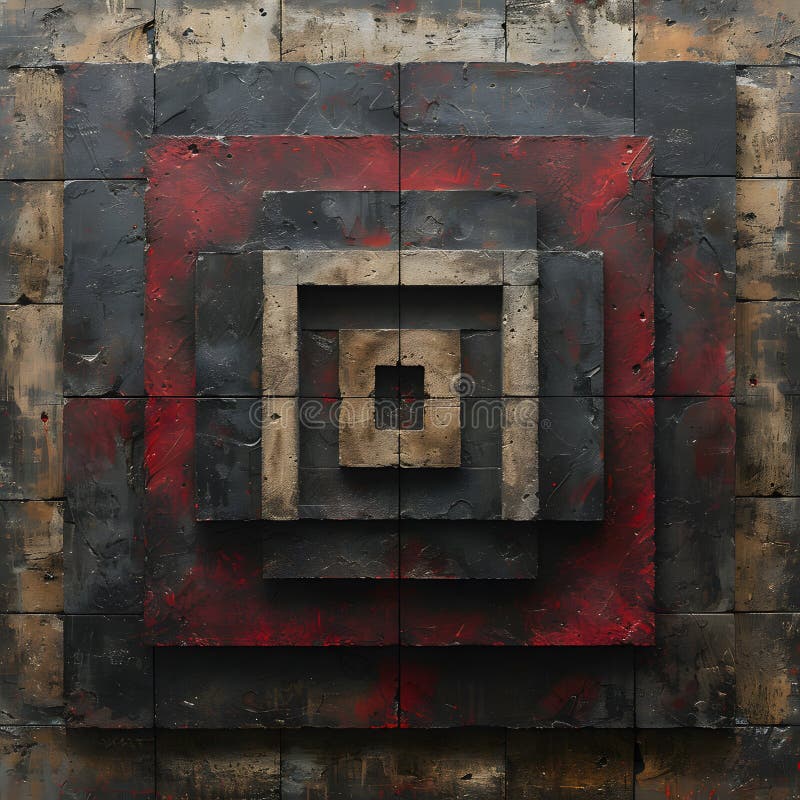 Ancient Stone Sculpture Unveiled: Texture and Symmetry Stock ...