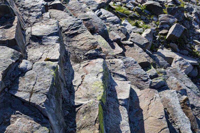 Ancient Stone Steps Lit by the Sun on Top of a Mountain. Background ...