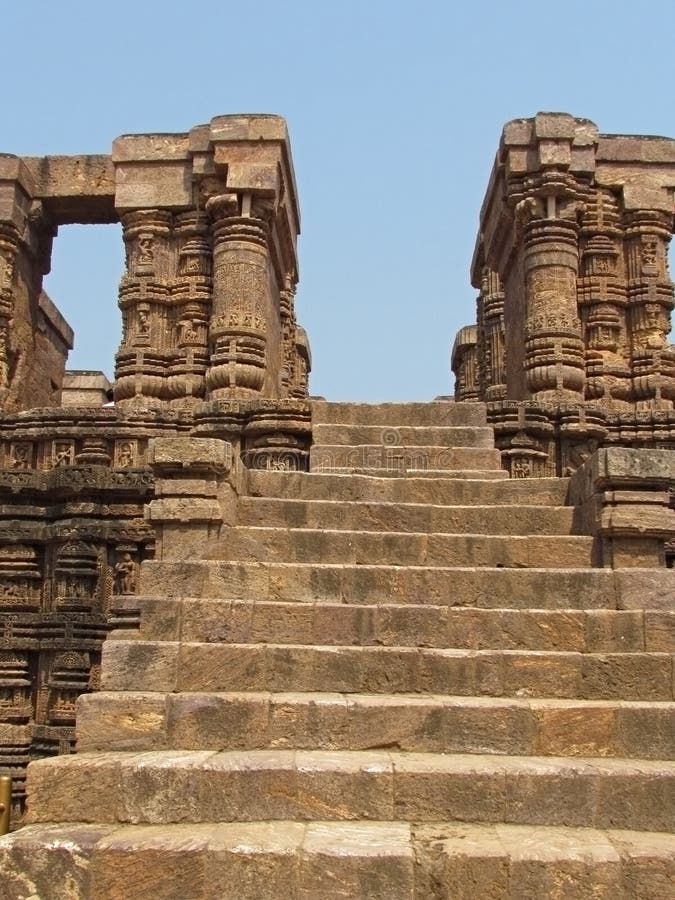 Ancient Stone Steps, Sun Temple, Konark, India Stock Photo - Image of ...