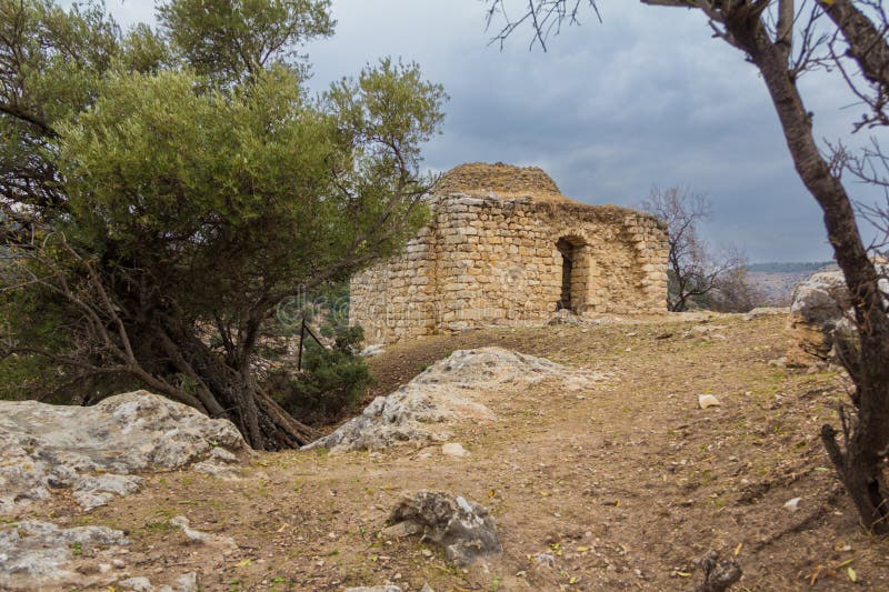 Ancient Stone Structure in Nahal Amud Stock Image - Image of trees ...