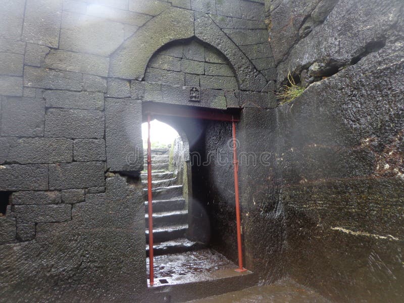 Ancient Stone Structures on Mountain Castle Stock Image - Image of ...