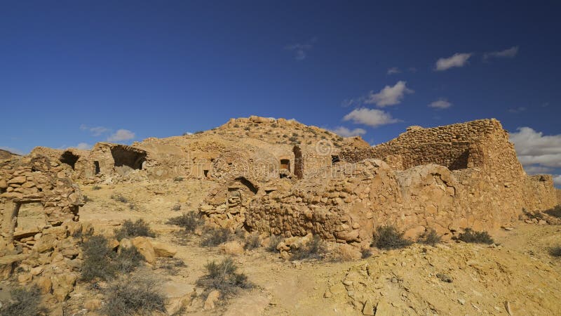 Ksar Jra, a Typical Berber Fortified Village Composed of Granaries and ...