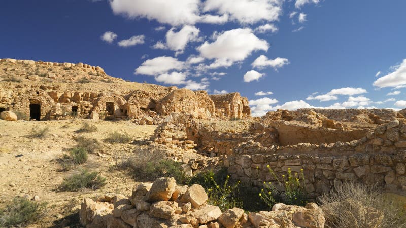 Ksar Jra, a Typical Berber Fortified Village Composed of Granaries and ...