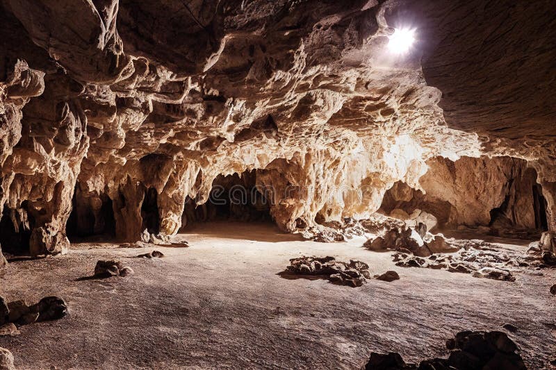 Underwater Cave System, with Different Underwater Caves and Passageways ...
