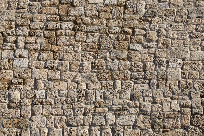 Ancient Stone Wall of the Amphitheater Stock Image - Image of rock ...