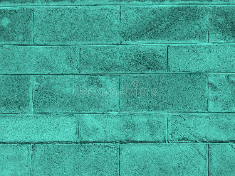 Ancient Stone Wall in Color Aqua Menthe Stock Photo - Image of rock ...