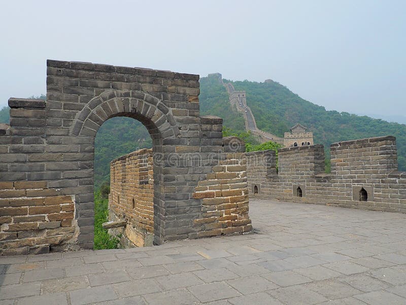 Ancient stone wall. stock photo. Image of watchtower - 105278368