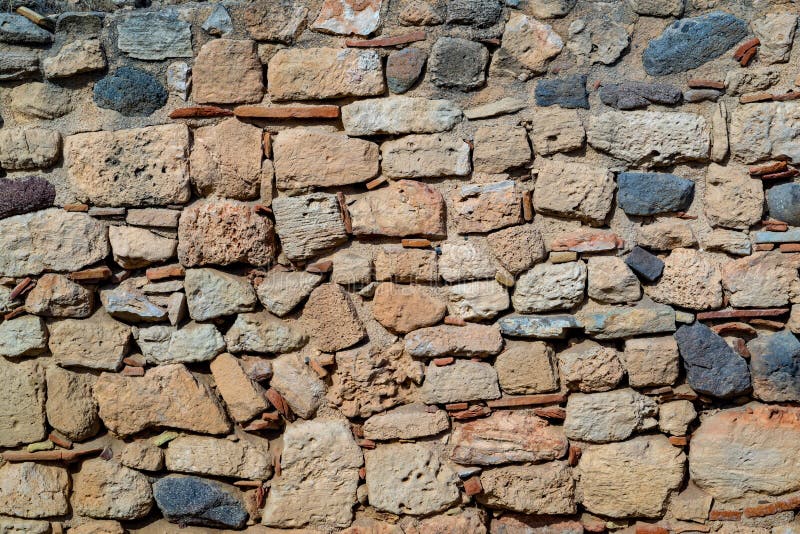 Ancient Stone Wall for a Background Stock Image - Image of wall ...