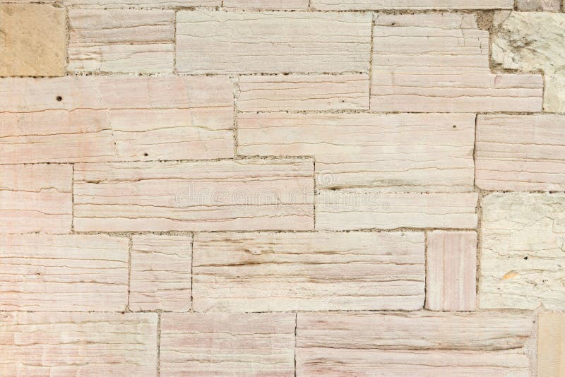 Ancient Stone Wall of Sandstone Blocks, Pattern or Texture, UK Stock ...