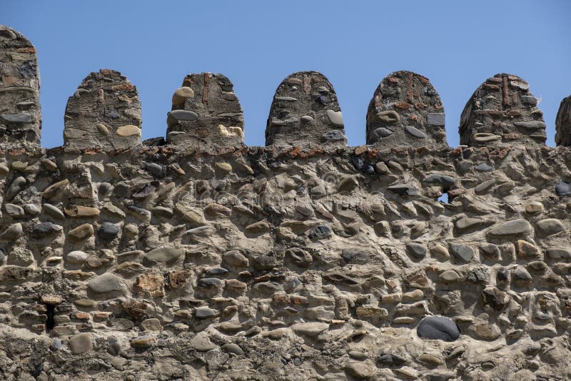 Ancient stone wall stock photo. Image of architecture - 260963474