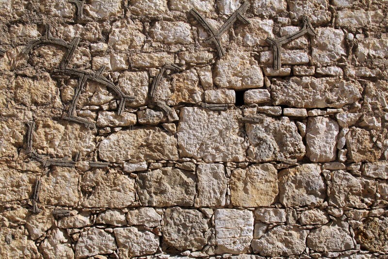 Ancient stone wall texture stock image. Image of decor - 45987107