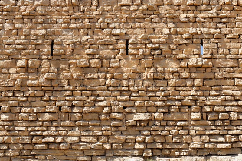 Ancient Stone Wall Texture of the Kerak Castle in Jordan Stock Image ...