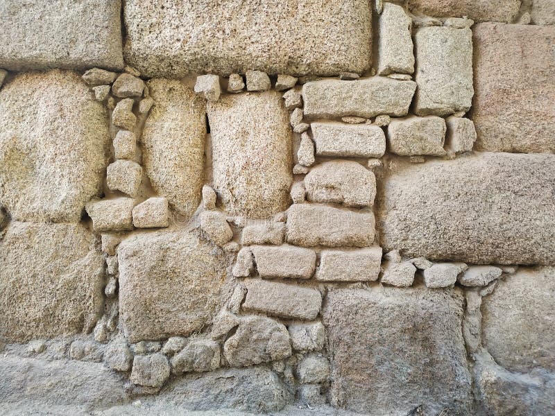 Ancient Stone Wall Texture. Masonry Wall Background Stock Image - Image ...