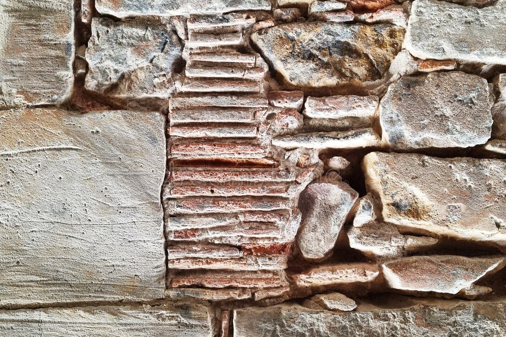 Ancient Stone Wall Texture with Weathered Brick Patterns for ...