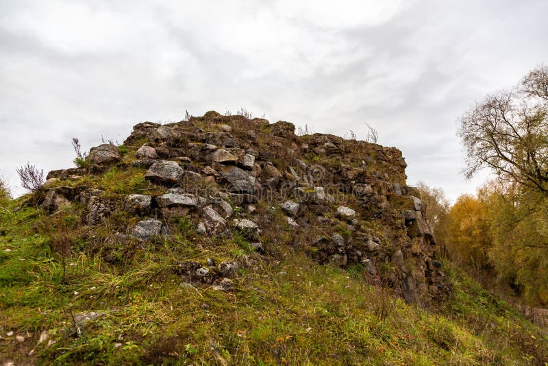 The ancient stone walls stock image. Image of archeology - 195777501