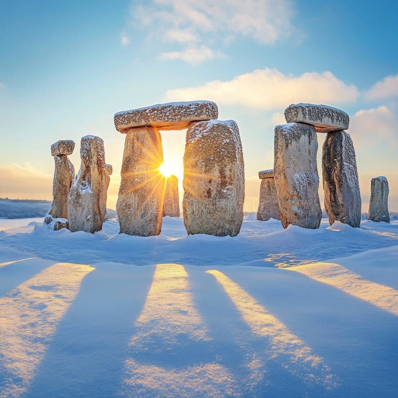 The Ancient Stones of Stonehenge are Visible Under a Dramatic Sky with ...