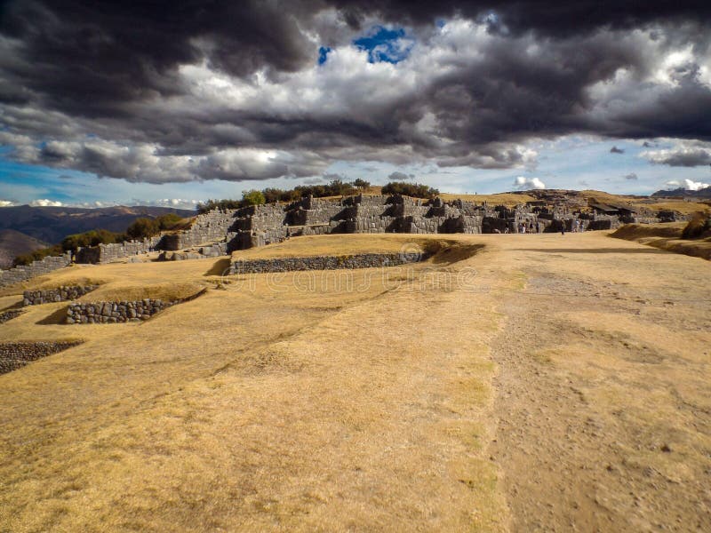 Ancient Stones Under Dramatic Skies Stock Photo - Image of conservation ...