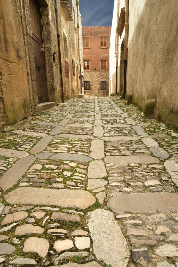 Ancient Streets in Old Italian Style Stock Image - Image of pattern ...