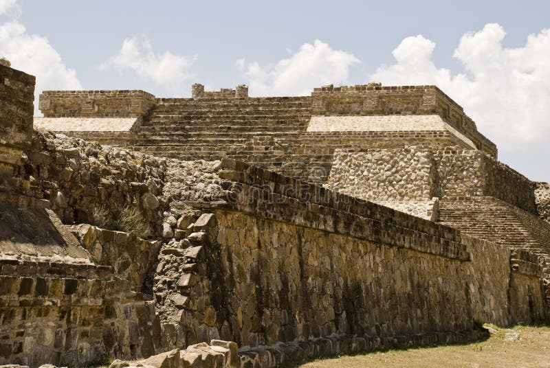 Ancient Structure of Stone in Monte Alban, Mexico Stock Photo - Image ...