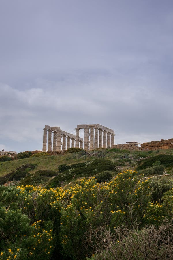 Ancient Structures in Greece Stock Image - Image of golden, archeology ...