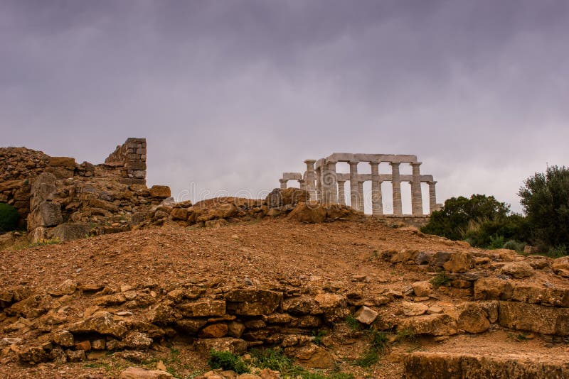 Ancient Structures in Greece Stock Photo - Image of structures ...