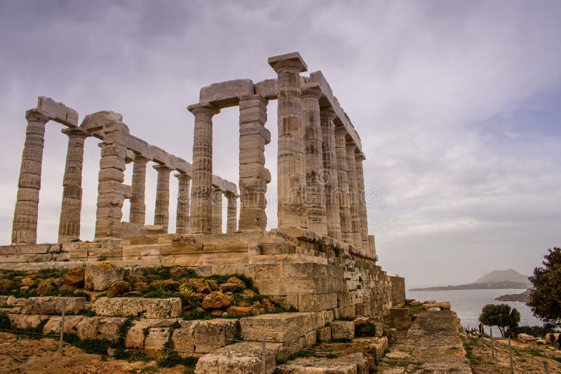 Ancient Structures in Greece Stock Image - Image of landscape ...