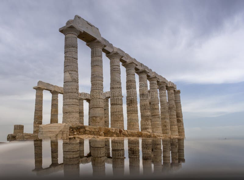 Ancient Structures in Greece Stock Image - Image of landmark ...